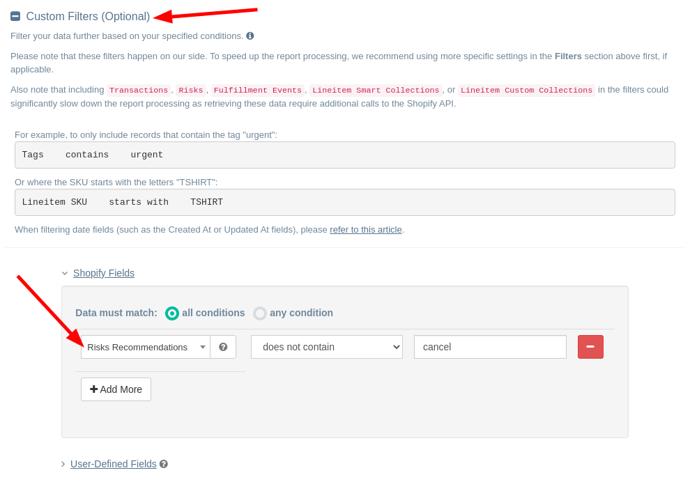 How do I exclude high risk orders from my Shopify order export? | Highview Apps