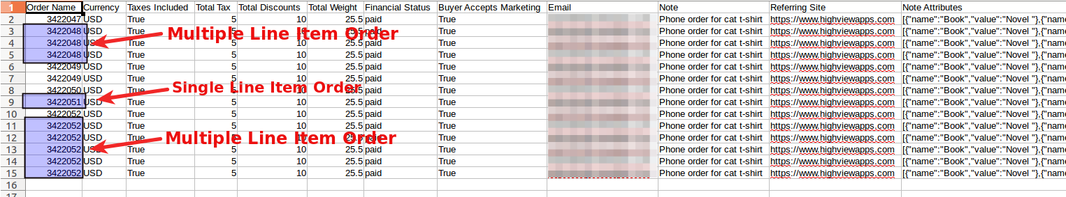 How Do I Create Multiple Line Items Per Order Highview Apps