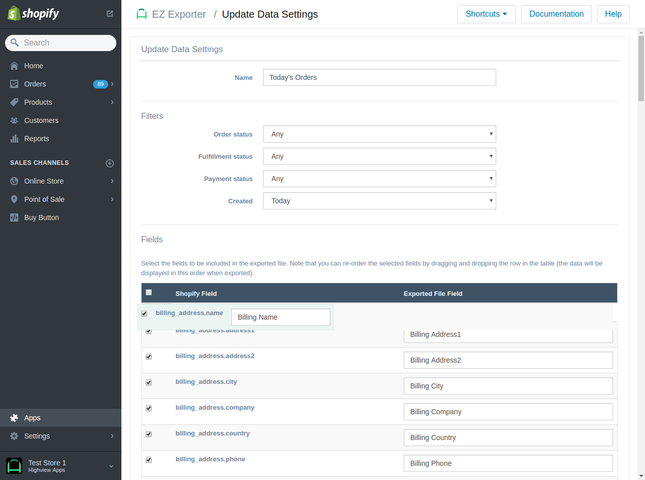 EZ Exporter Documentation | Highview Apps