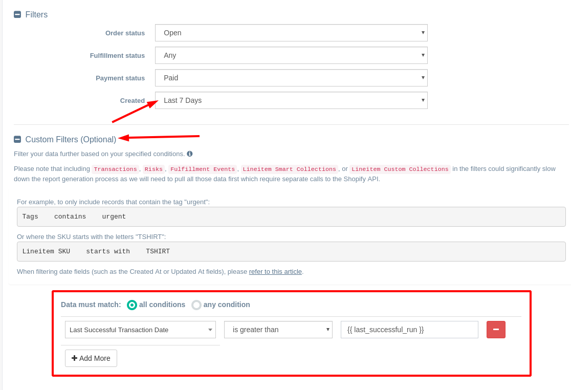 How do I export only the new Shopify orders that were paid since the last export? | Highview Apps